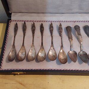Dining | Vintage Silver Teaspoon Set In Original Case | Poshmark